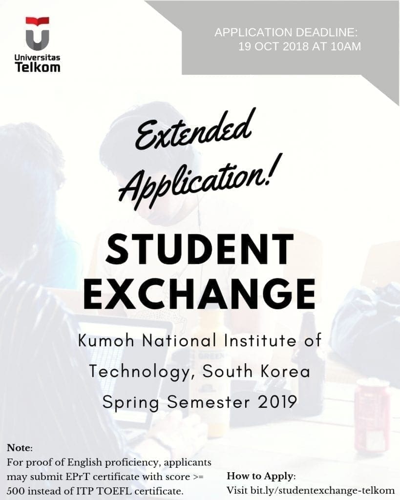 [Extended Application] Student Exchange Spring 2019 – Kumoh National ...